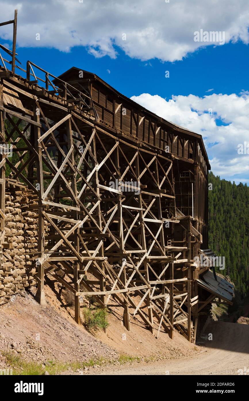 COMMODORE MINE in CREEDE COLORADO, a silver mining town dating back to ...