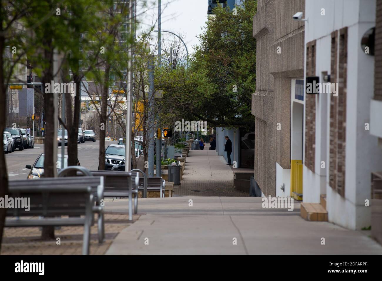 Spring, 2016 - Austin, Texas, USA - Austin Central Street in downtown ...