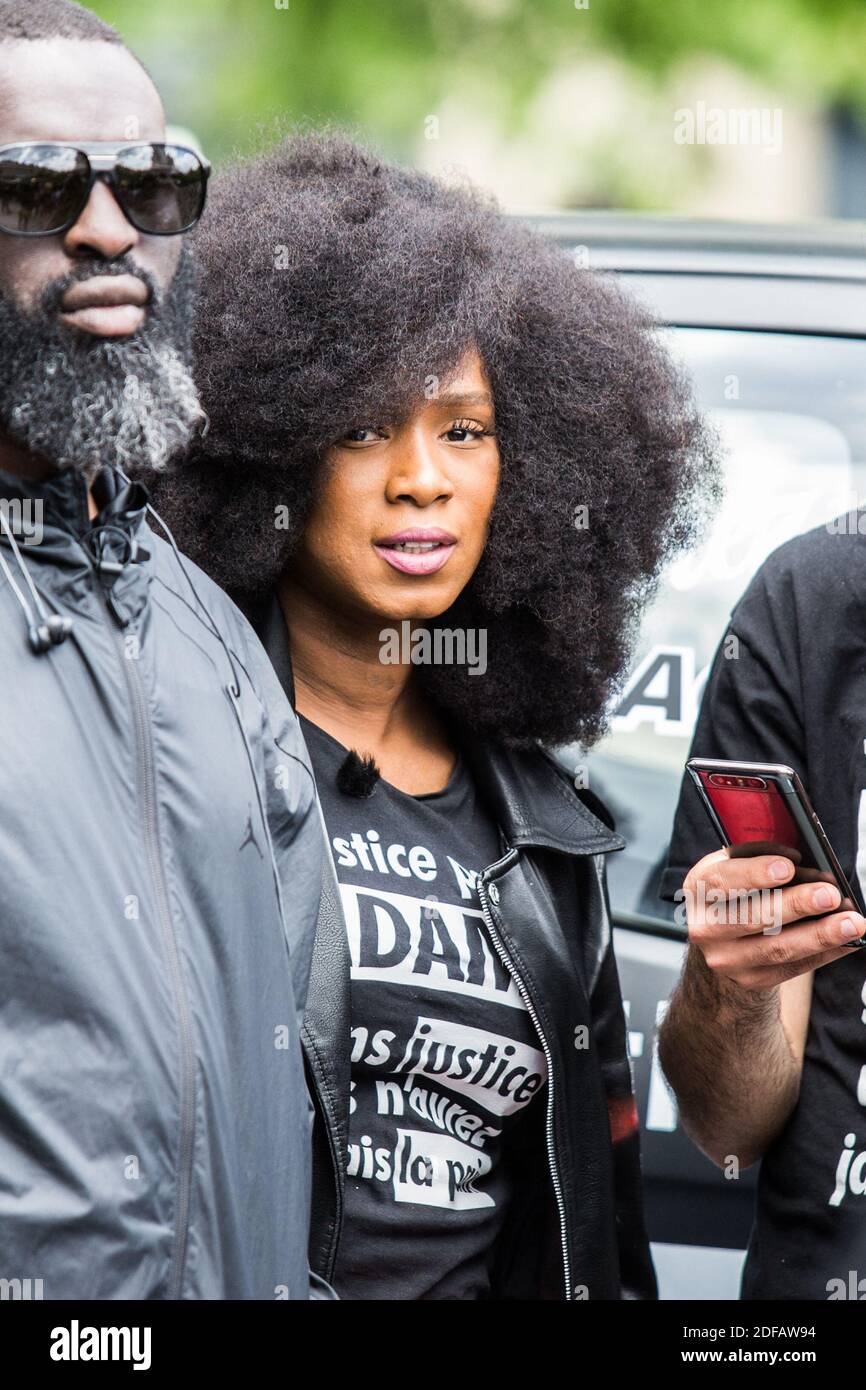 Assa Traore sister of Adama Traore - Thousands of demonstrators march ...