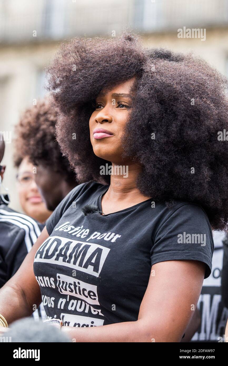 Assa Traore sister of Adama Traore - Thousands of demonstrators march ...