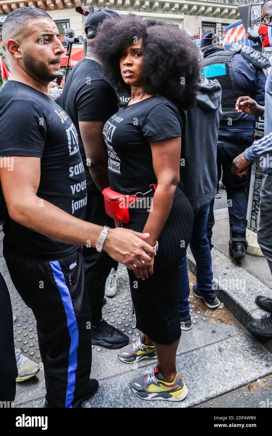 Assa Traore sister of Adama Traore - Thousands of demonstrators march ...