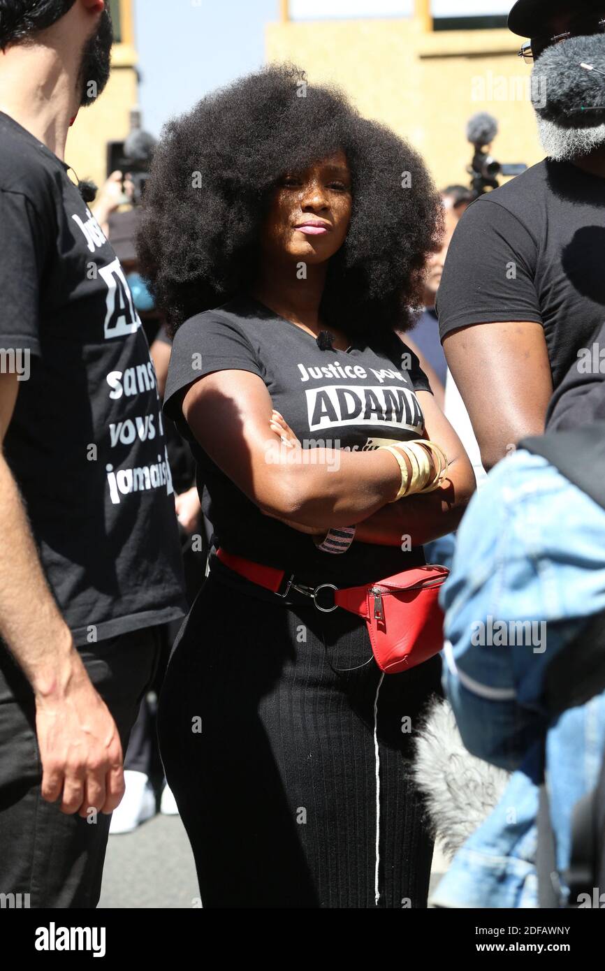 Assa Traore sister of Adama Traore - Thousands of demonstrators march ...