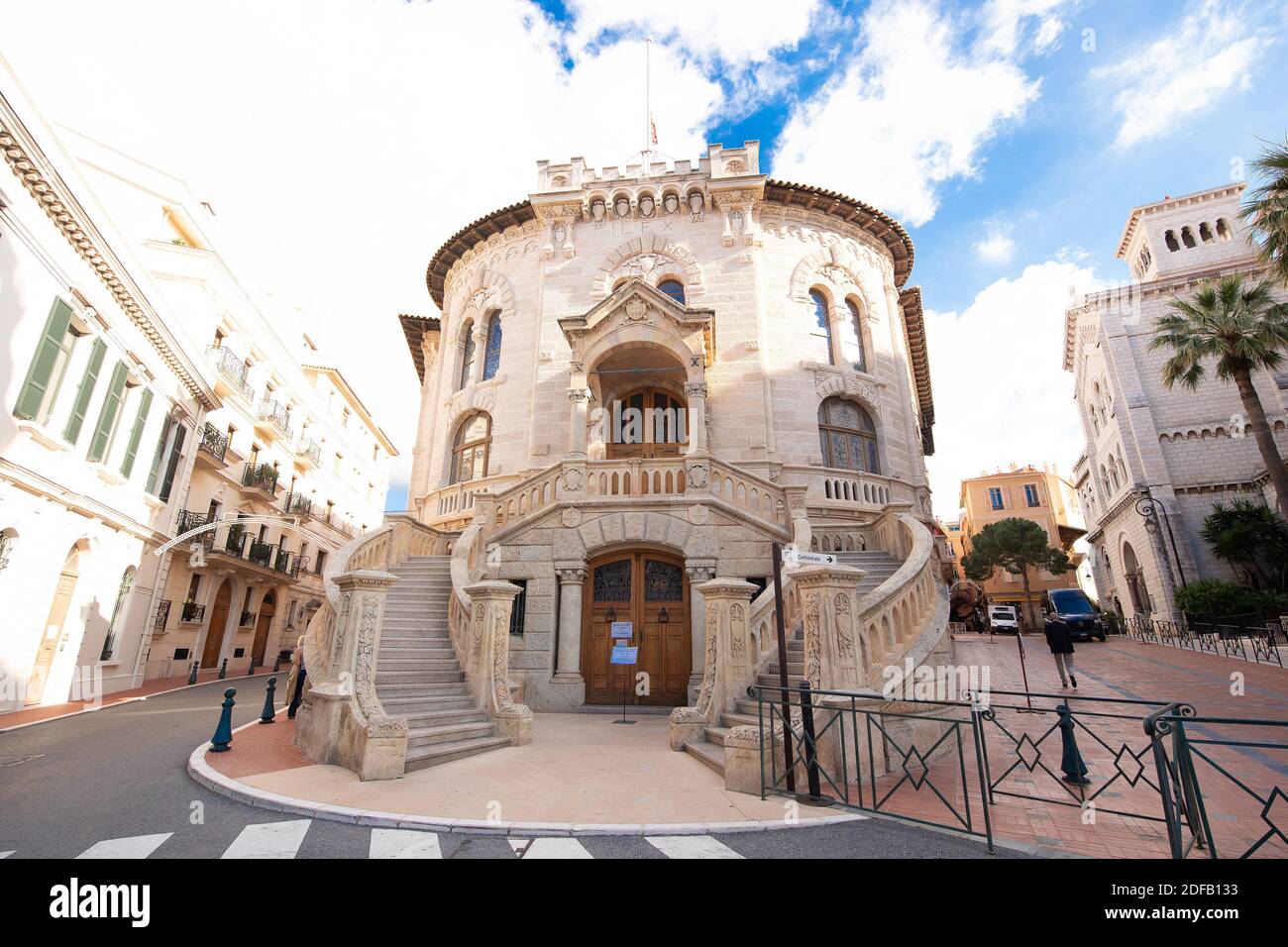 A general view shows the Courthouse of Monaco, on June 17, 2020 in ...