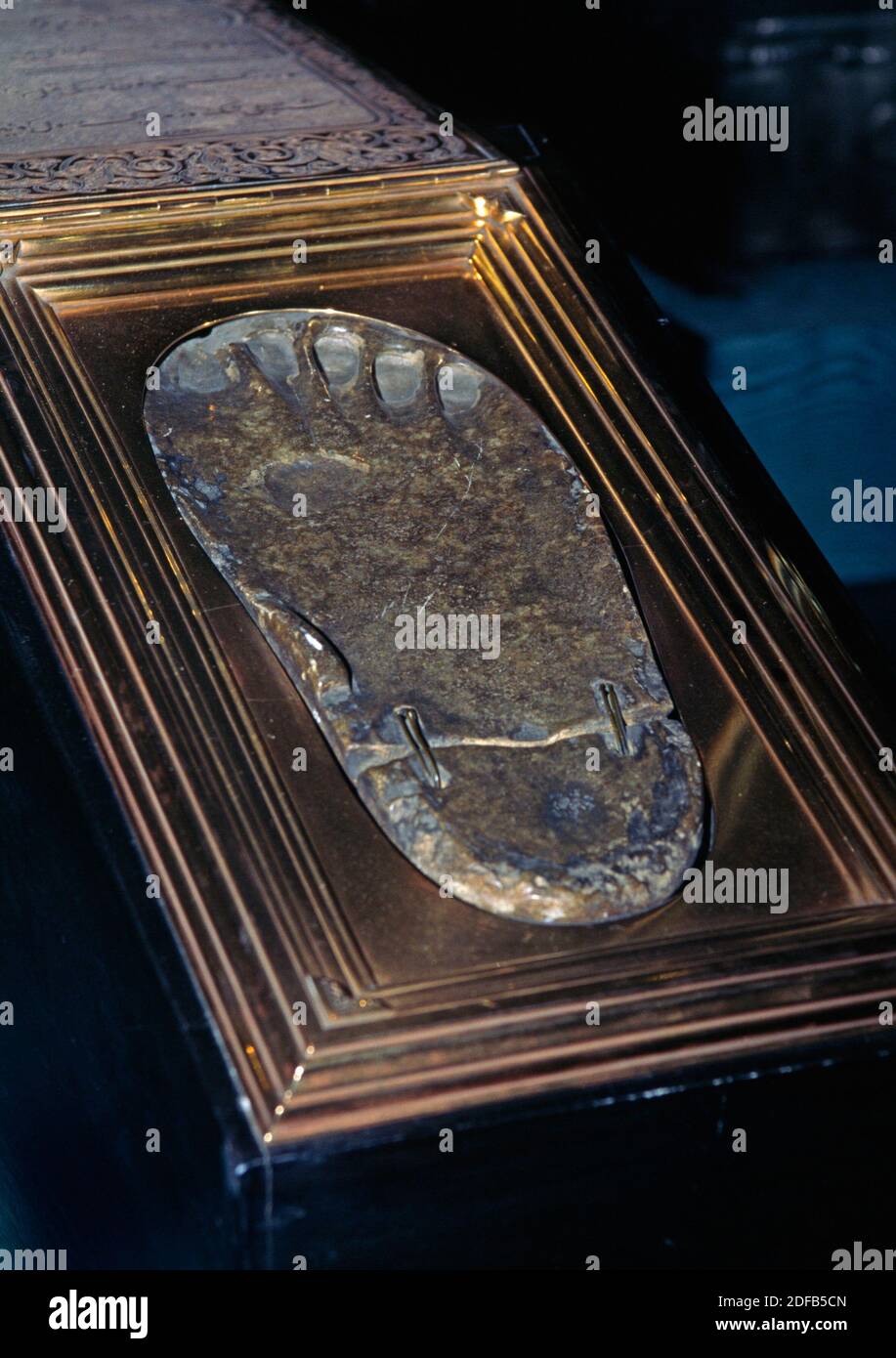 Footprint of Muhammad - Topkapi Palace Museum - Istanbul, Turkey Stock ...