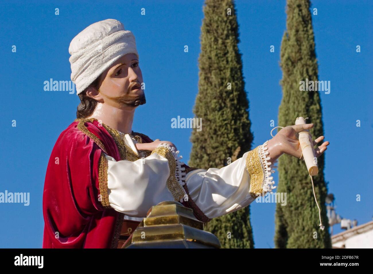 Religious statue carried during EASTER PROCESSION - TEMPLO DEL ORATORIO ...