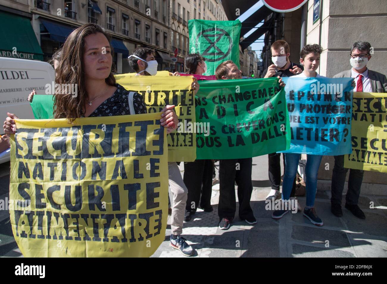 Activists from international climate action group Extinction Rebellion ...