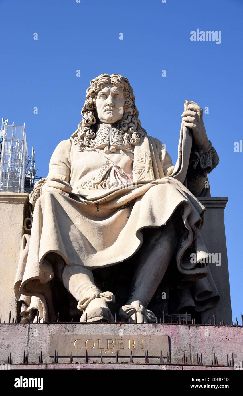 Statue Of Jean-Baptiste Colbert in Front Of The National Assembly in ...