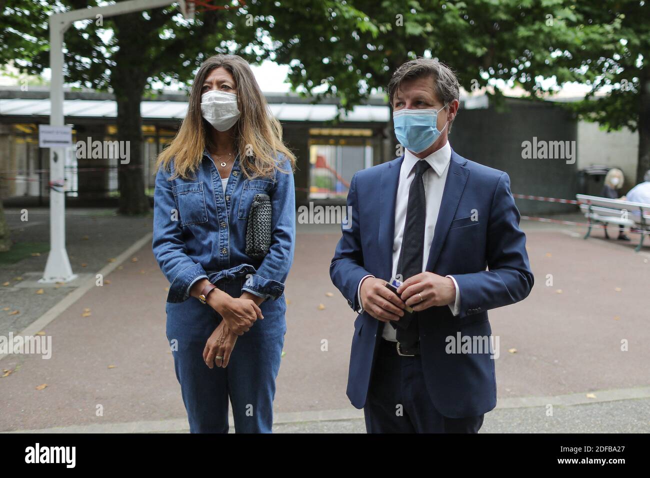 French right wing party Les Republicains (LR) Mayor of Bordeaux Nicolas ...