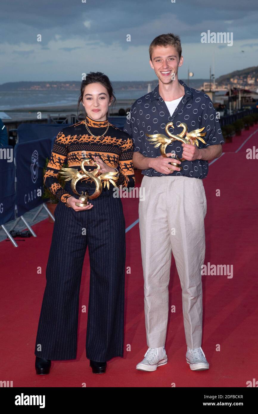 Luana Bajrami and Benjamin Voisin attending the 34th Cabourg Film ...