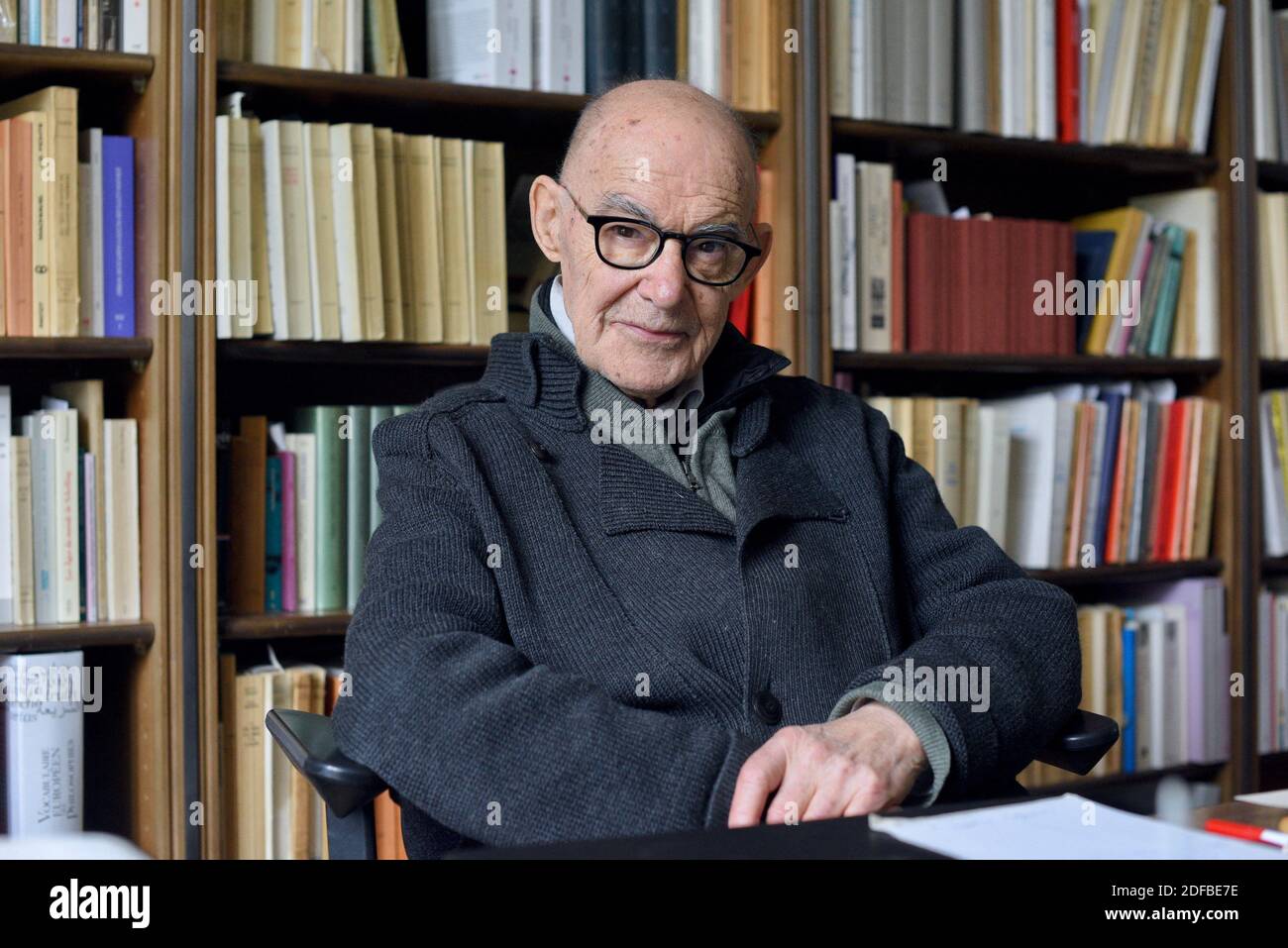 Exclusive - File picture of Jean-Luc Nancy philosopher, writer, and his ...