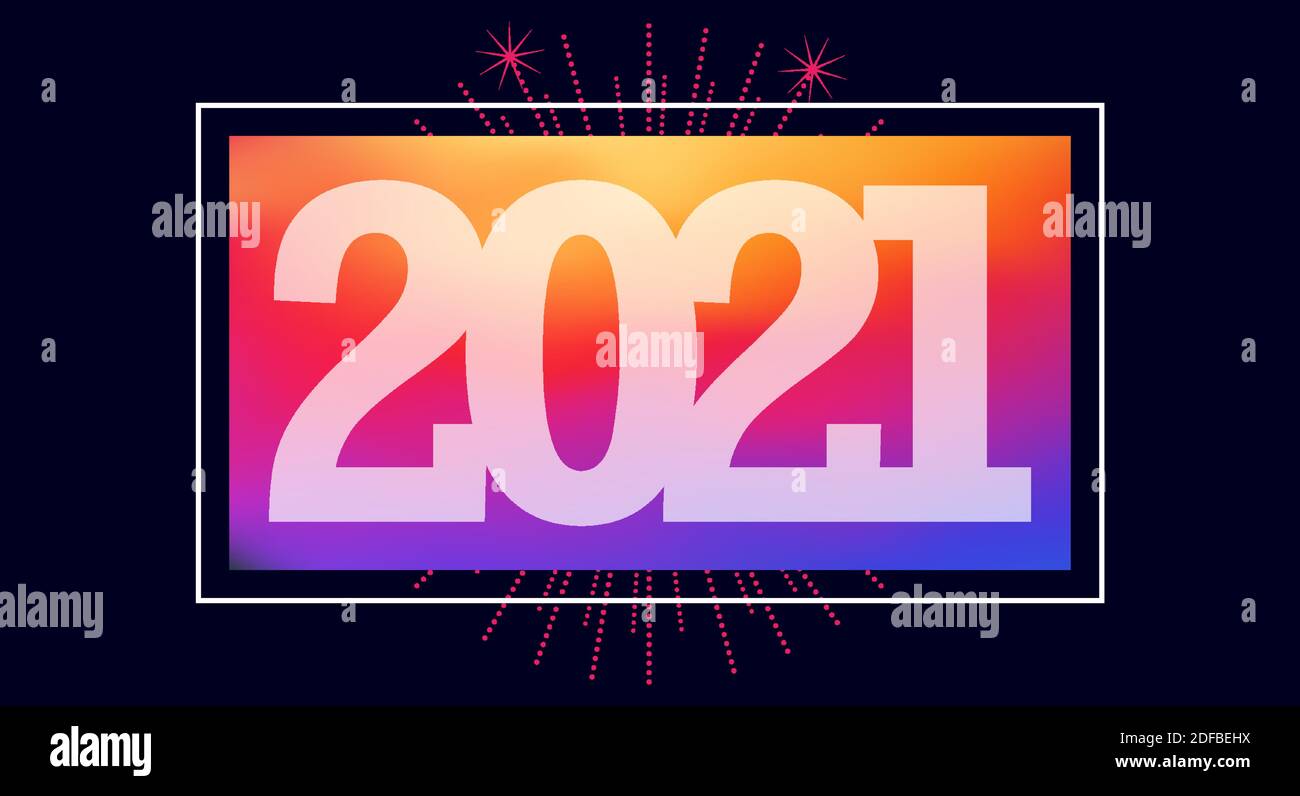 2021 numerals Stock Vector Images - Alamy