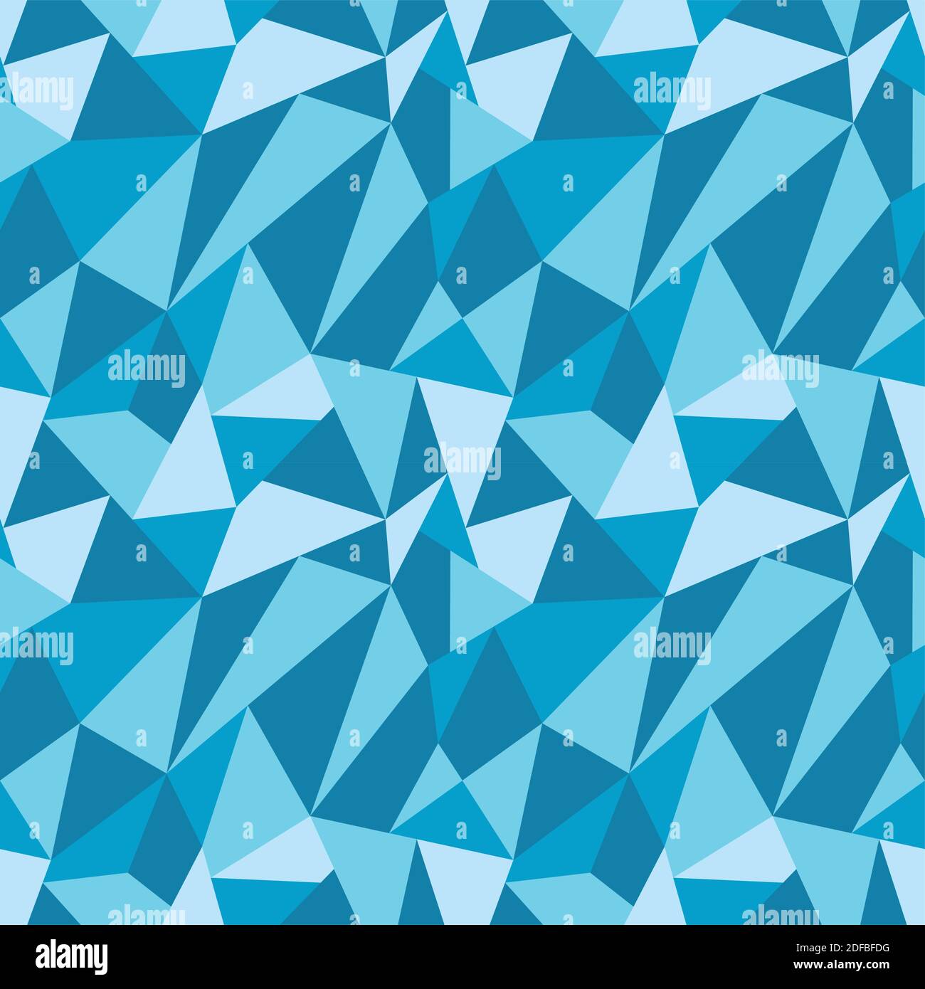 Seamless pattern of geometric figures in cold colors. Abstract textile ...