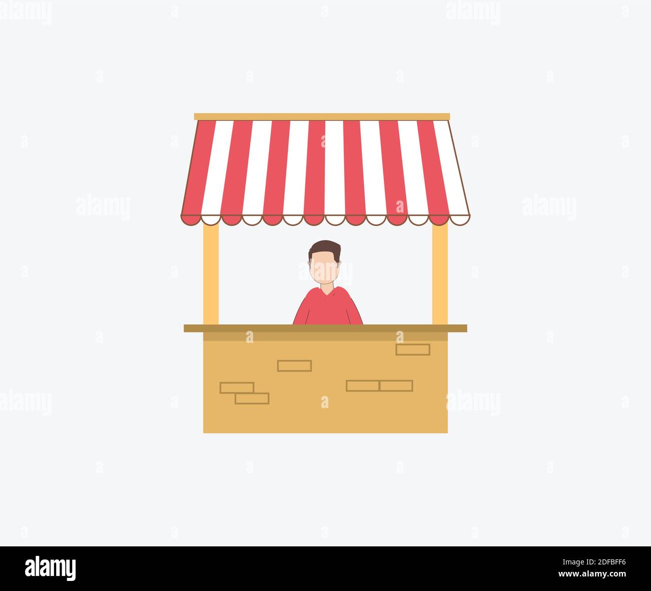 Sales man selling Stock Vector Images - Alamy