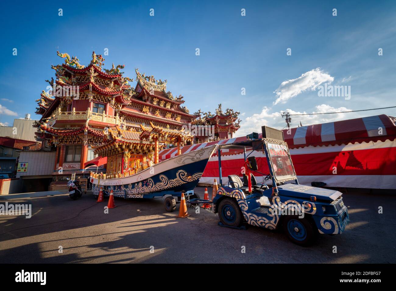 Puli Township, Nantou County, Taiwan - Dec. 02, 2020: Chinese altar ...