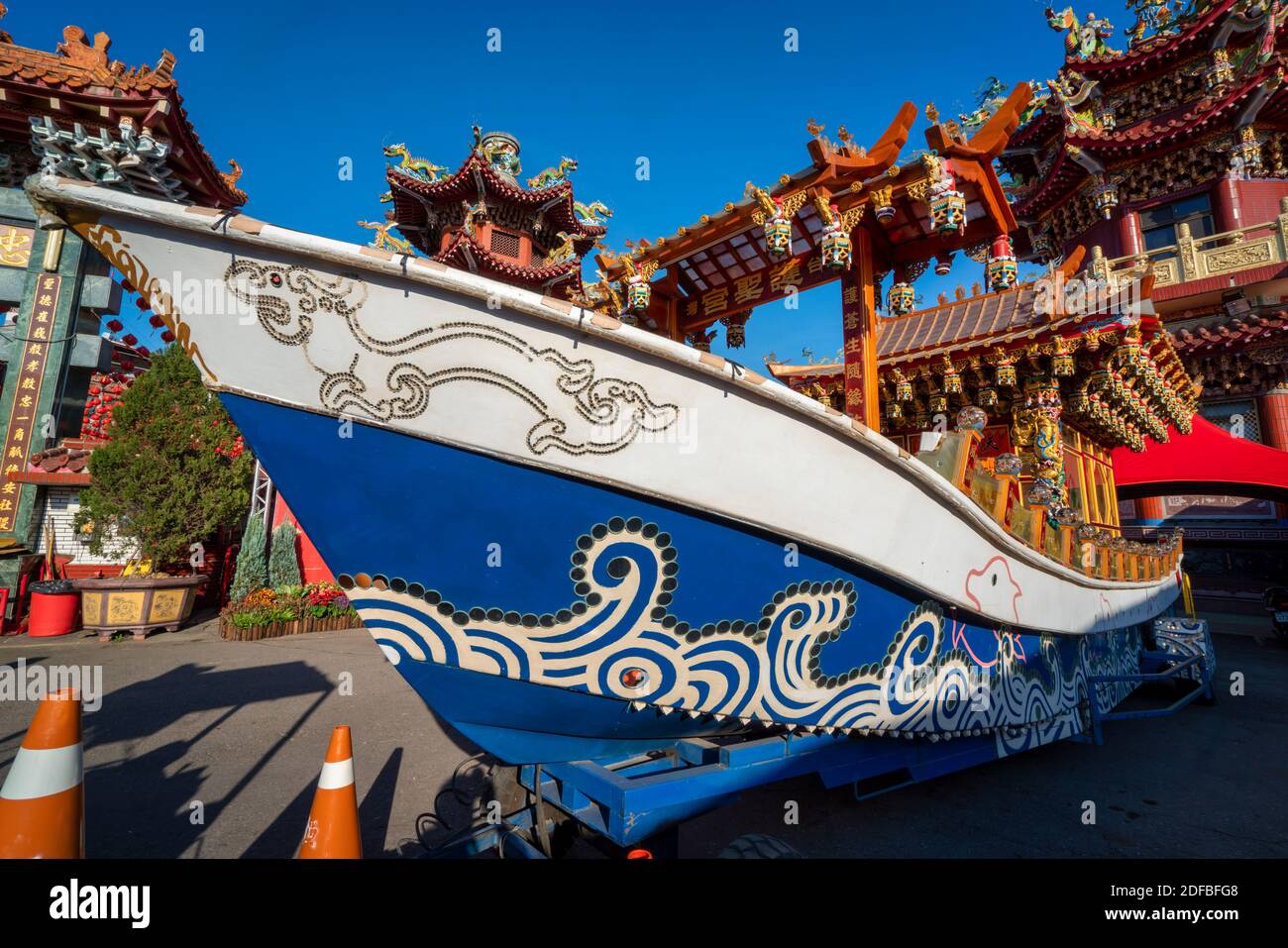 Puli Township, Nantou County, Taiwan - Dec. 02, 2020: Chinese altar ...