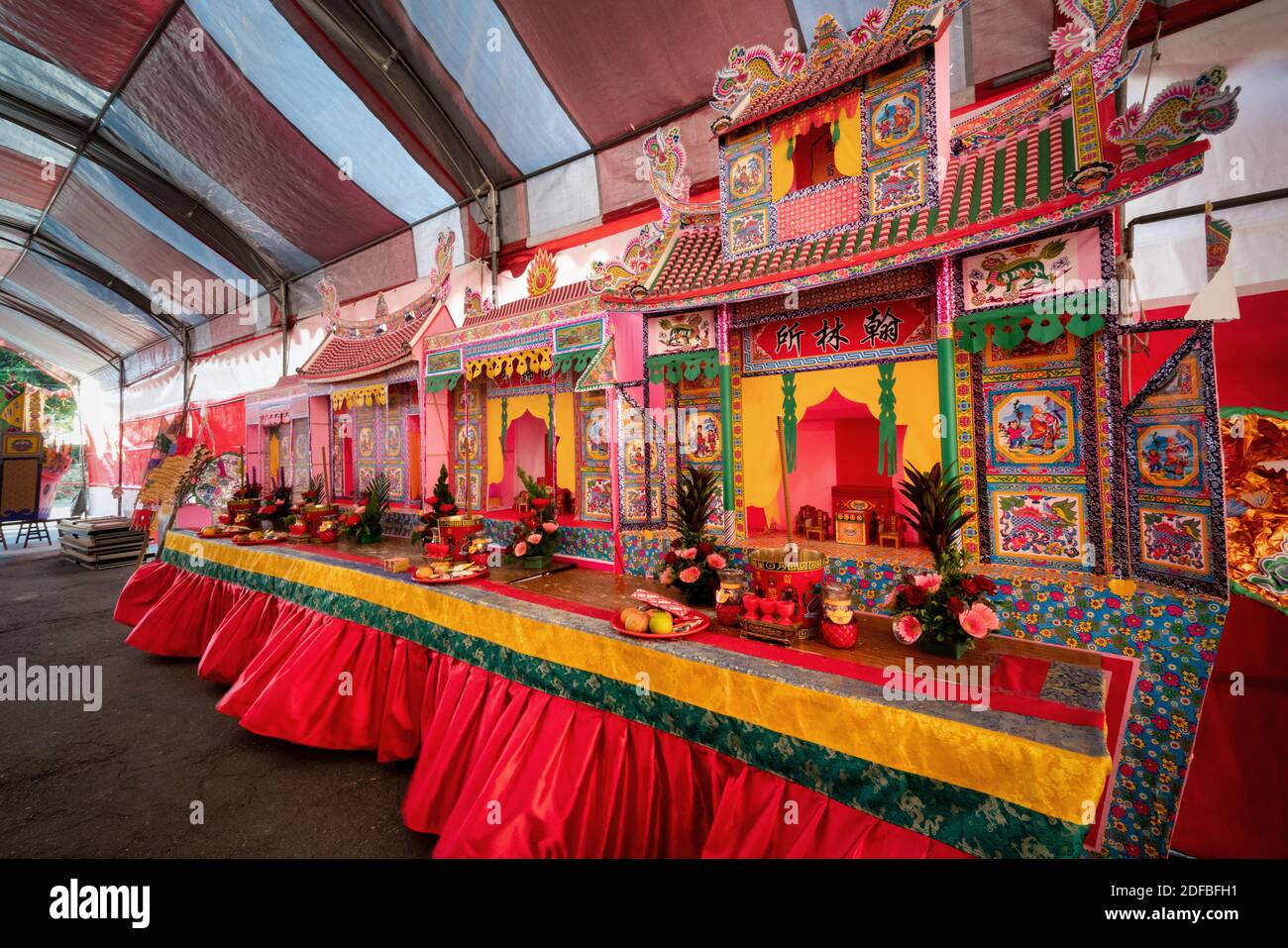 Puli Township, Nantou County, Taiwan - Dec. 02, 2020: Chinese altar ...