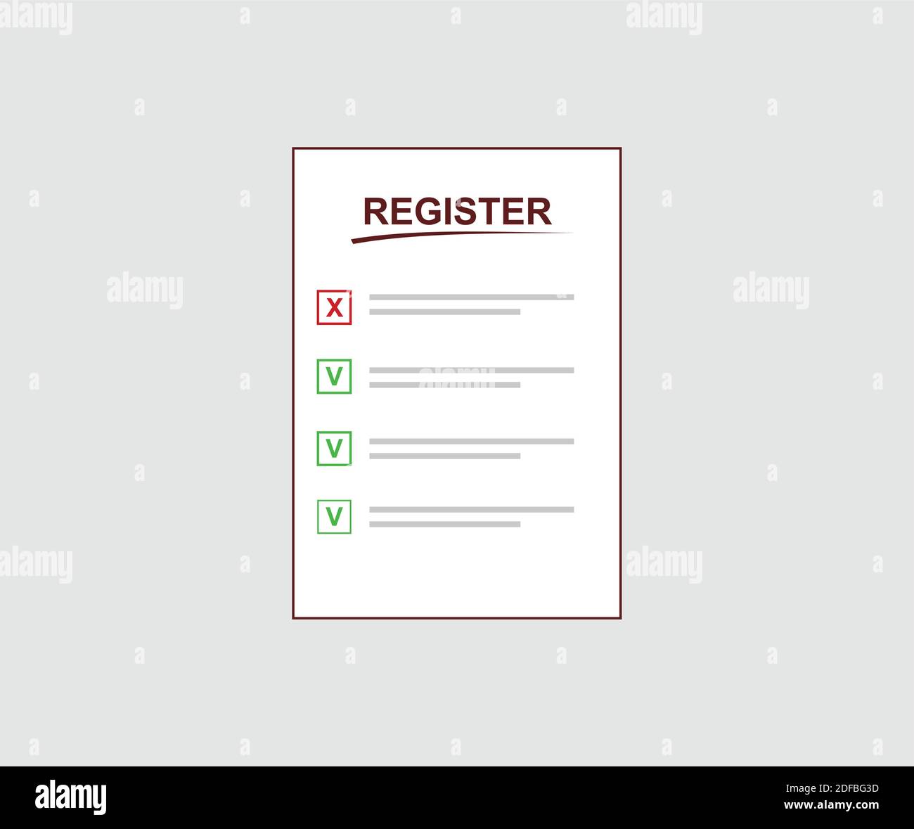 Register icon hi-res stock photography and images - Alamy
