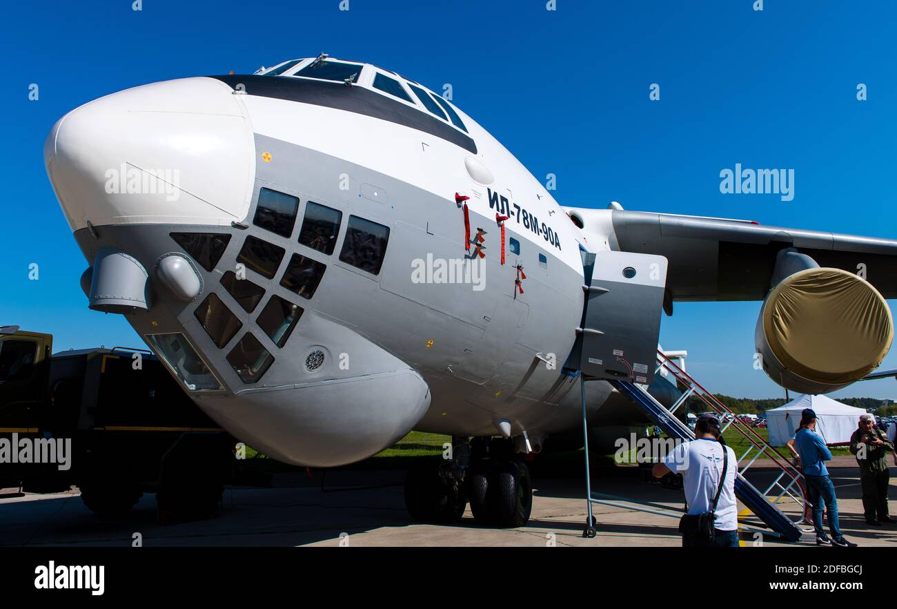 August 30, 2019, Moscow region, Russia. Ilyushin Il-78 refueling ...