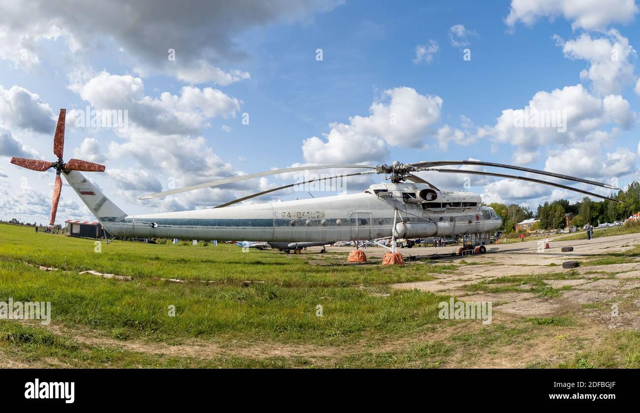 September 12, 2020, Kaluga region, Russia. Military transport ...