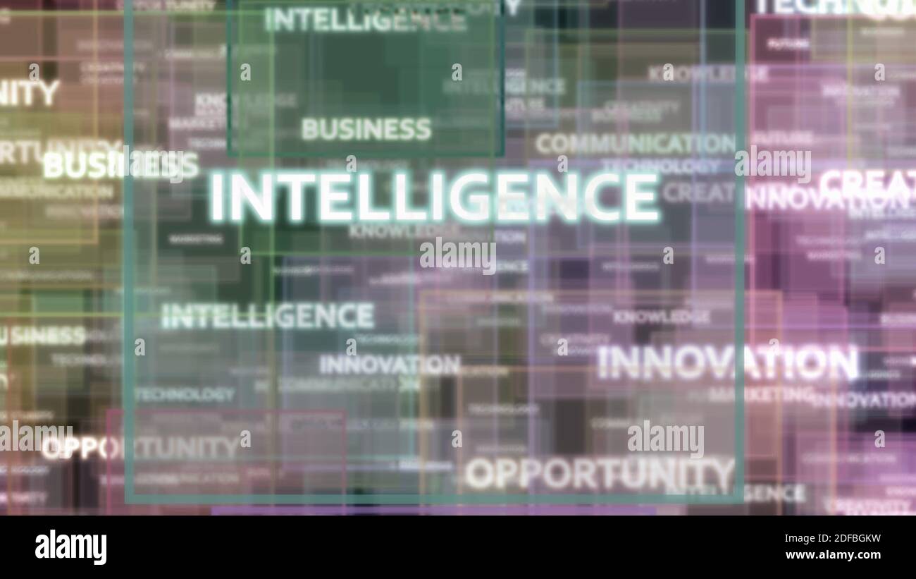 Digital word cloud , Creative concept of Business and technology ...