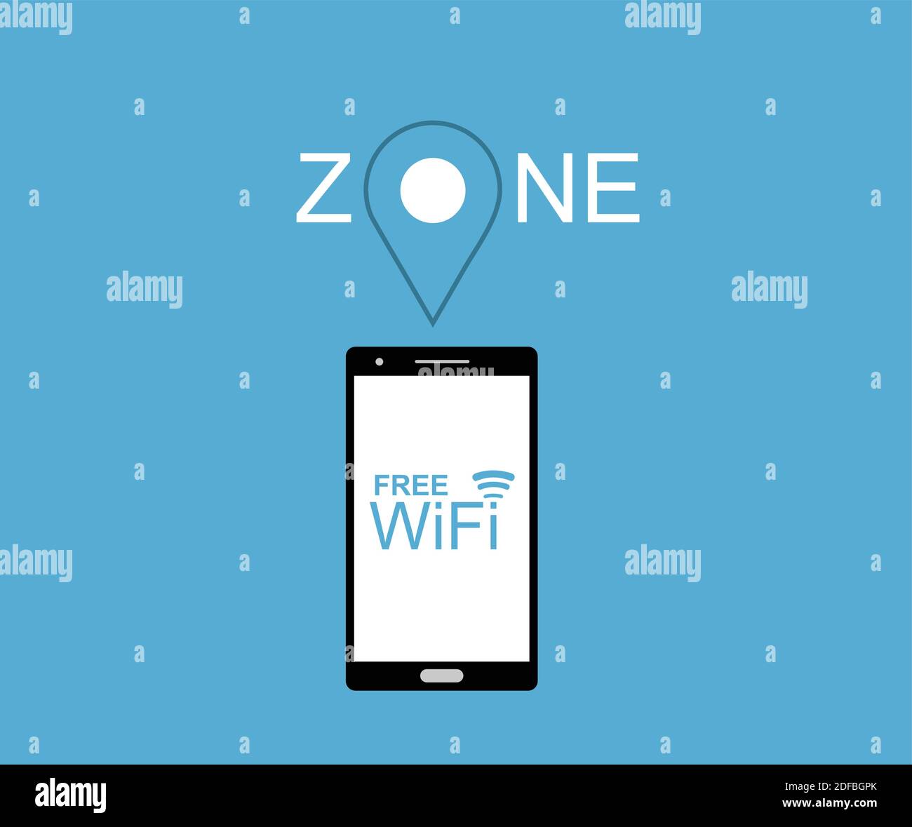 design about free wifi zone Stock Vector Image & Art - Alamy