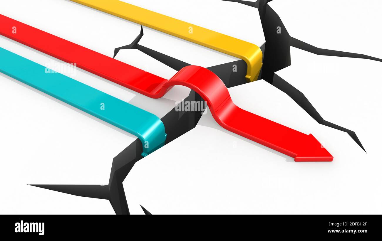 3d arrow and cross hi-res stock photography and images - Alamy