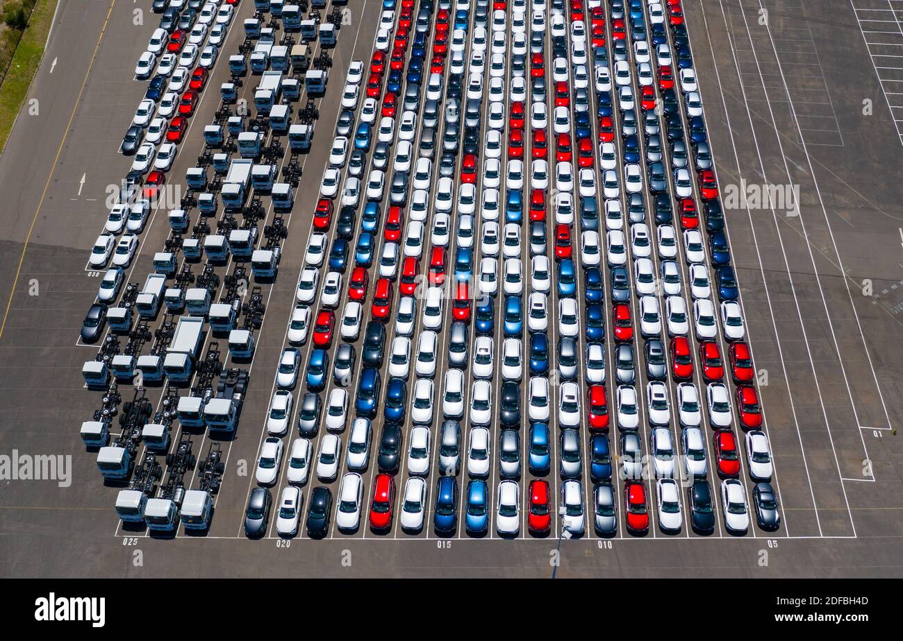 Car dealership aerial hi-res stock photography and images - Alamy