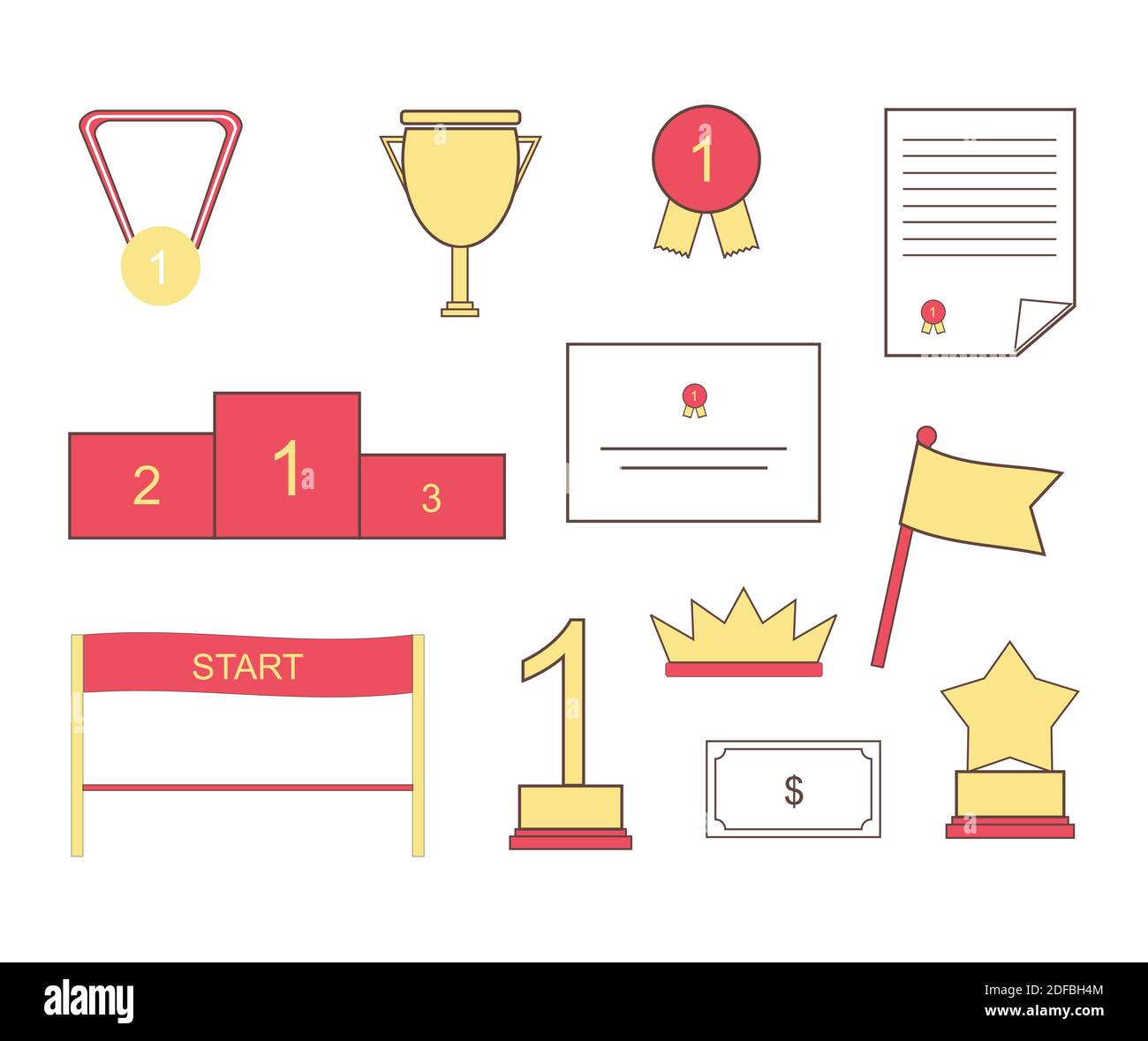 design about winner icon set Stock Vector Image & Art - Alamy