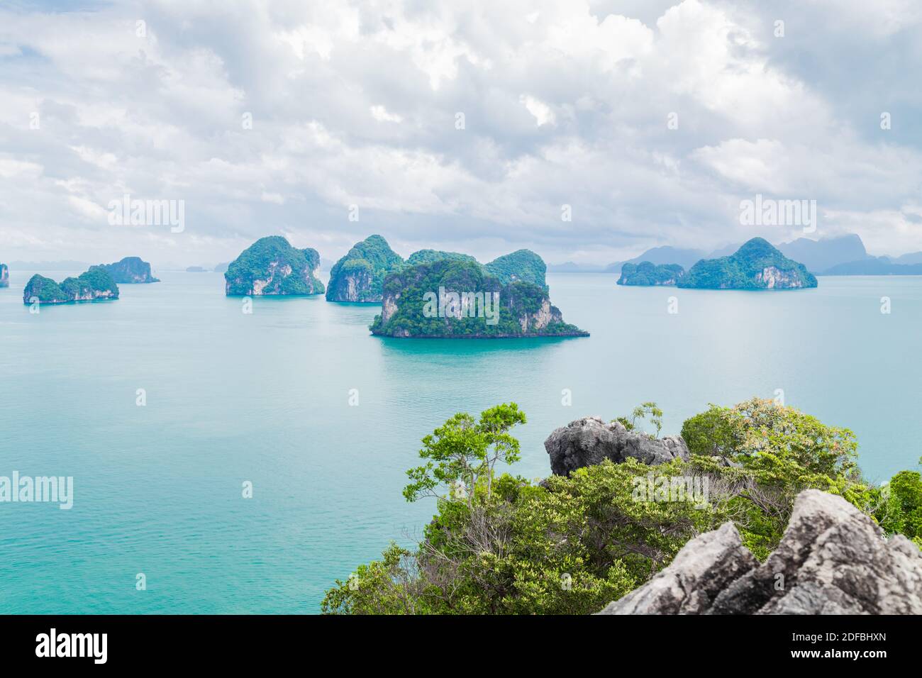 Koh Hong island view point to Beautiful scenery view 360 degree at ...