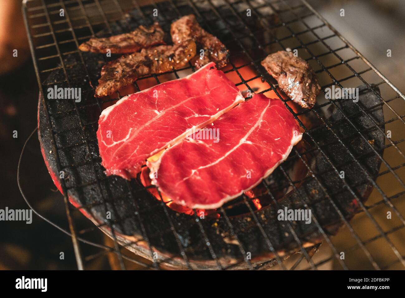 Yakiniku,Traditional Japanese style beef barbecue Yakiniku in home ...