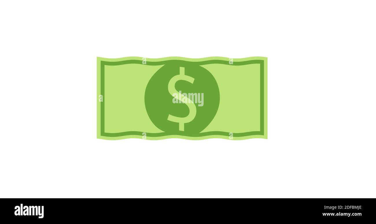 Dollar flag icon isolated on white background Stock Photo - Alamy