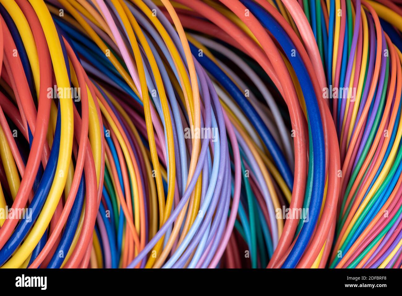 Electrical Wiring Solutions Colorful Cable Wiring Stock Photo - Alamy