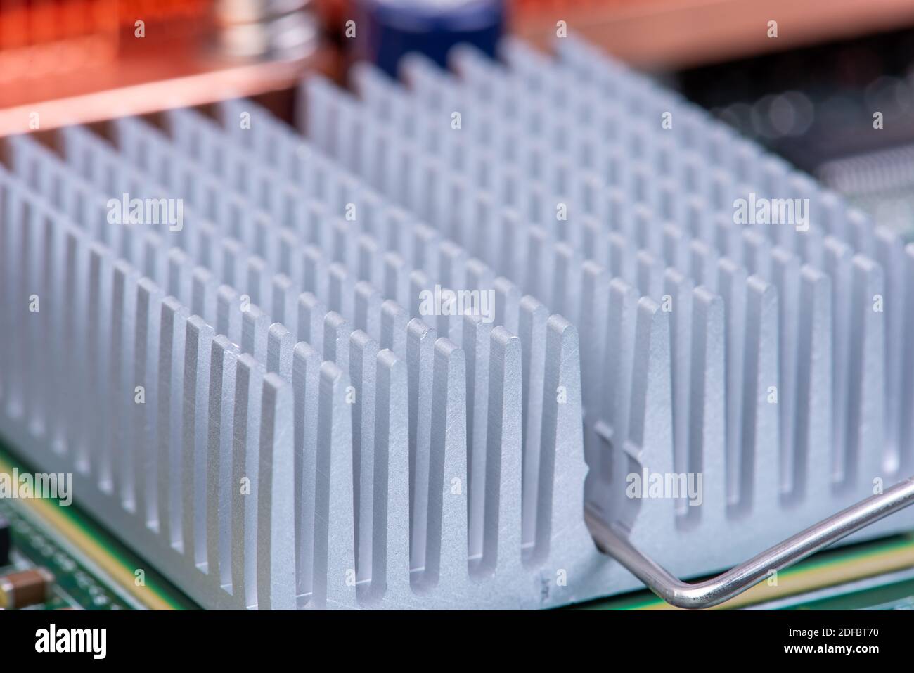 Aluminium CPU or GPU Cooler Heat Sink Closeup Stock Photo - Alamy