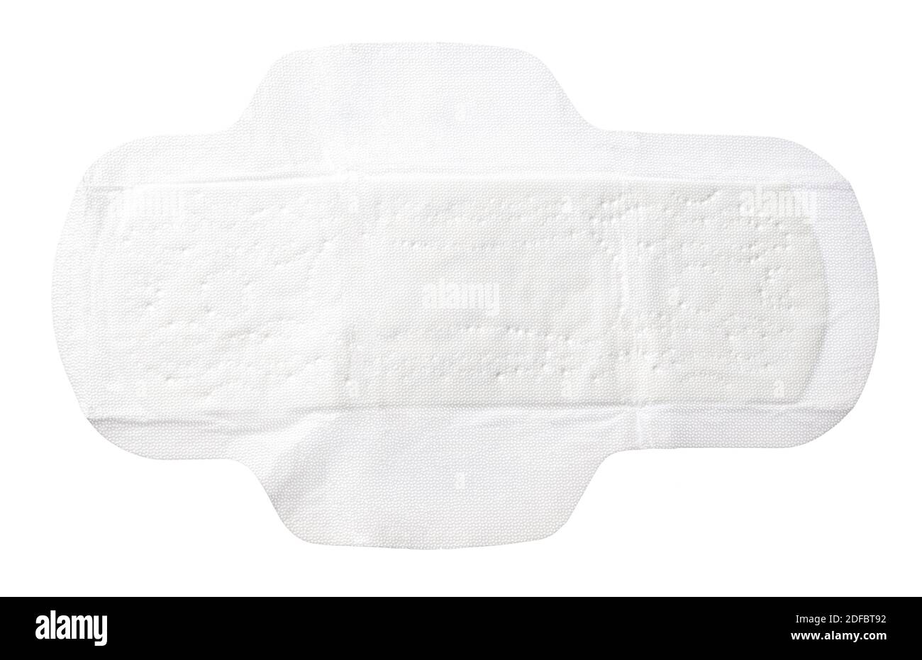 Unpacked female protective pad isolated on white background Stock Photo ...
