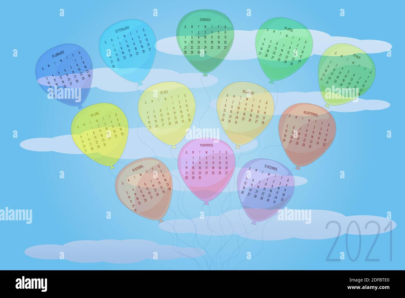 Starts with balloons Stock Vector Images - Alamy