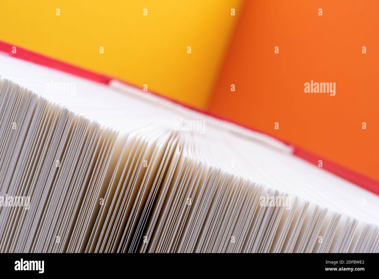 Pages of open book close-up Stock Photo - Alamy