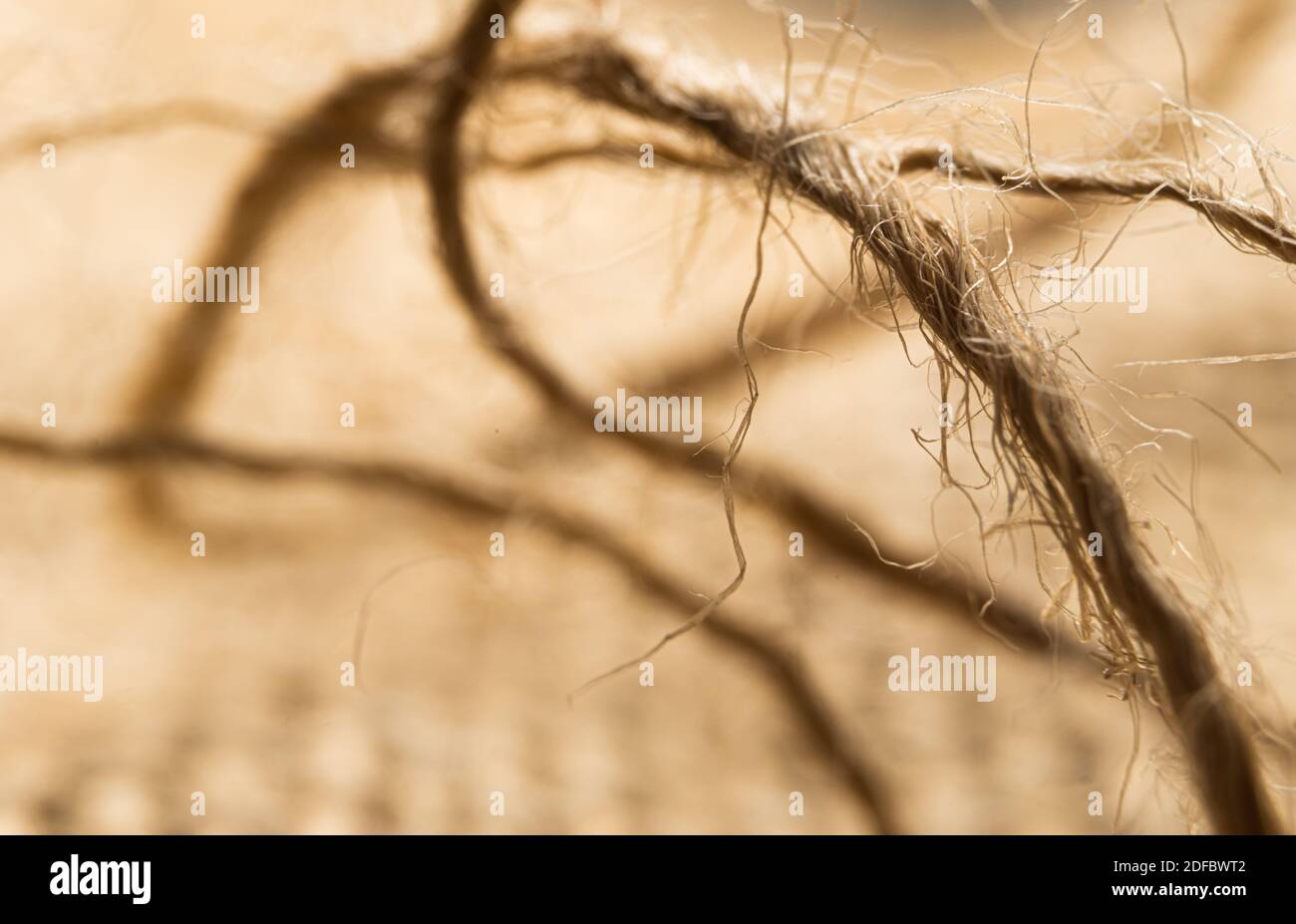 Macro linen rope and texture Stock Photo - Alamy