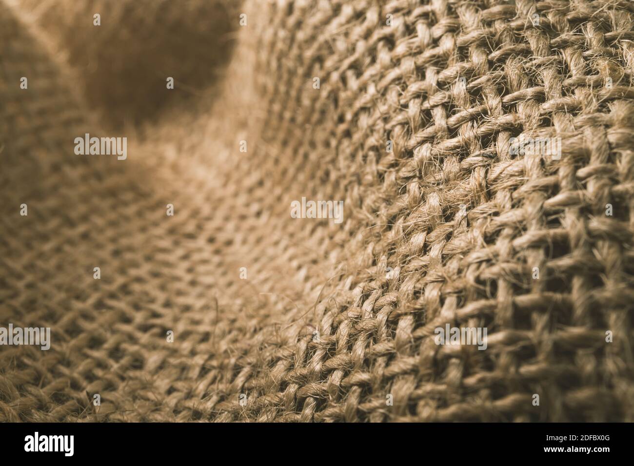 Curvy natural linen fabric texture for background. Close up view Stock ...