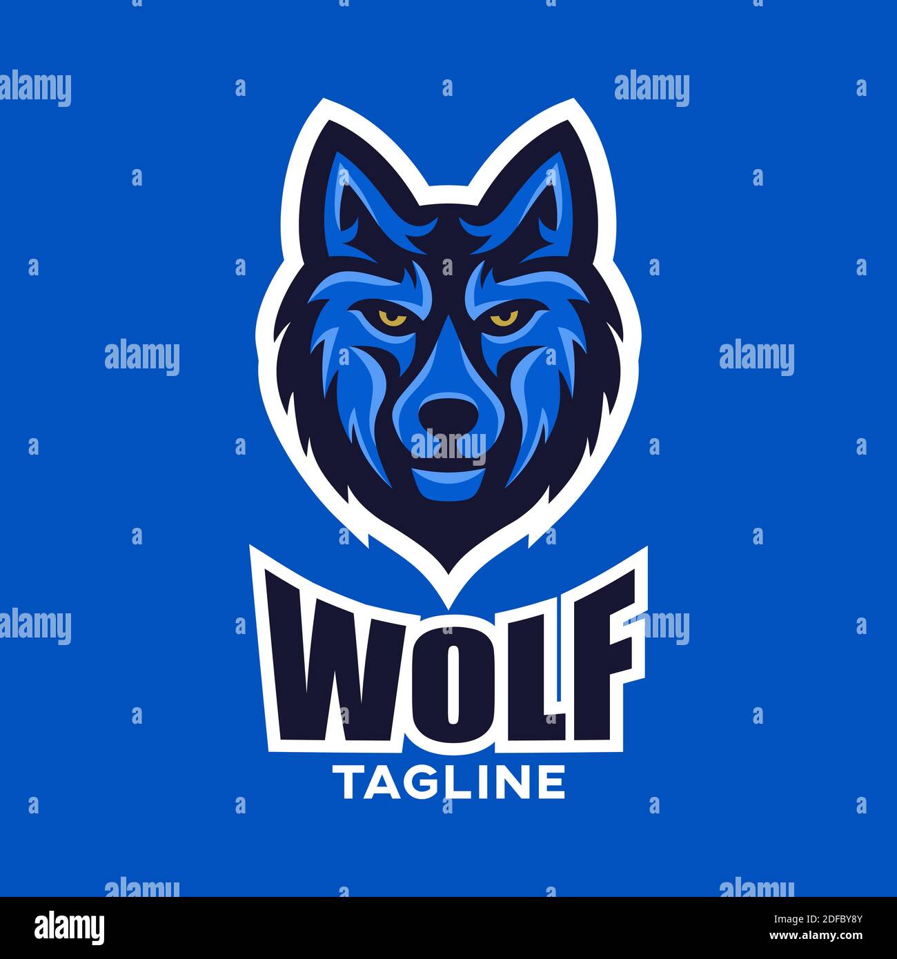 Modern wolf mascot logo.Vector illustration Stock Vector Image & Art ...
