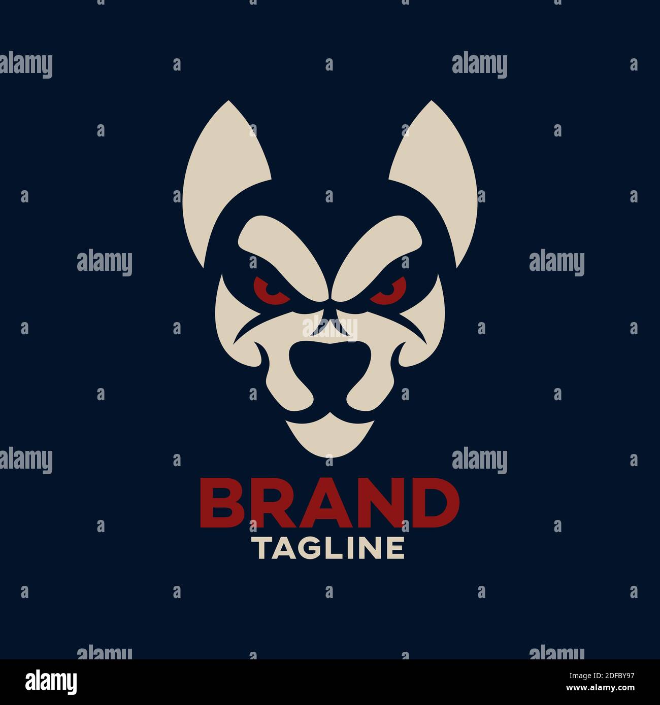 Modern jackal logo.Vector illustration Stock Vector Image & Art - Alamy