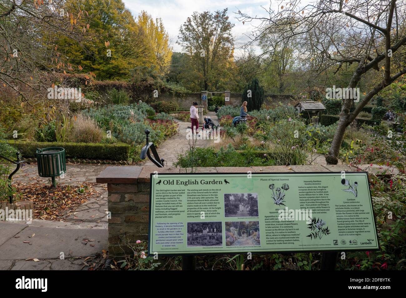 The Old English Garden in the Rookery at Streatham Common on the 9th ...