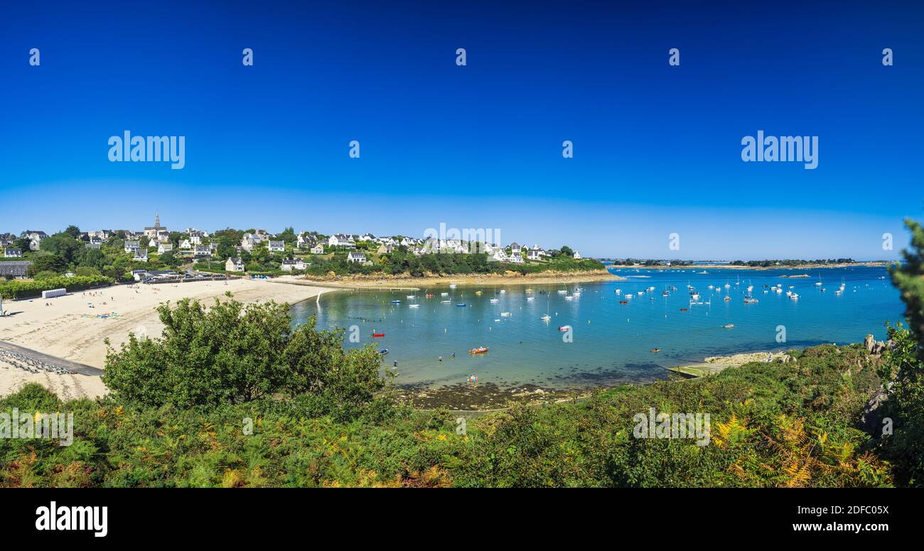 France, Finistere, Carantec along the GR 34 hiking trail or customs ...
