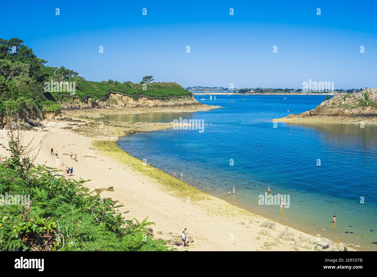 France, Finistere, Carantec along the GR 34 hiking trail or customs ...
