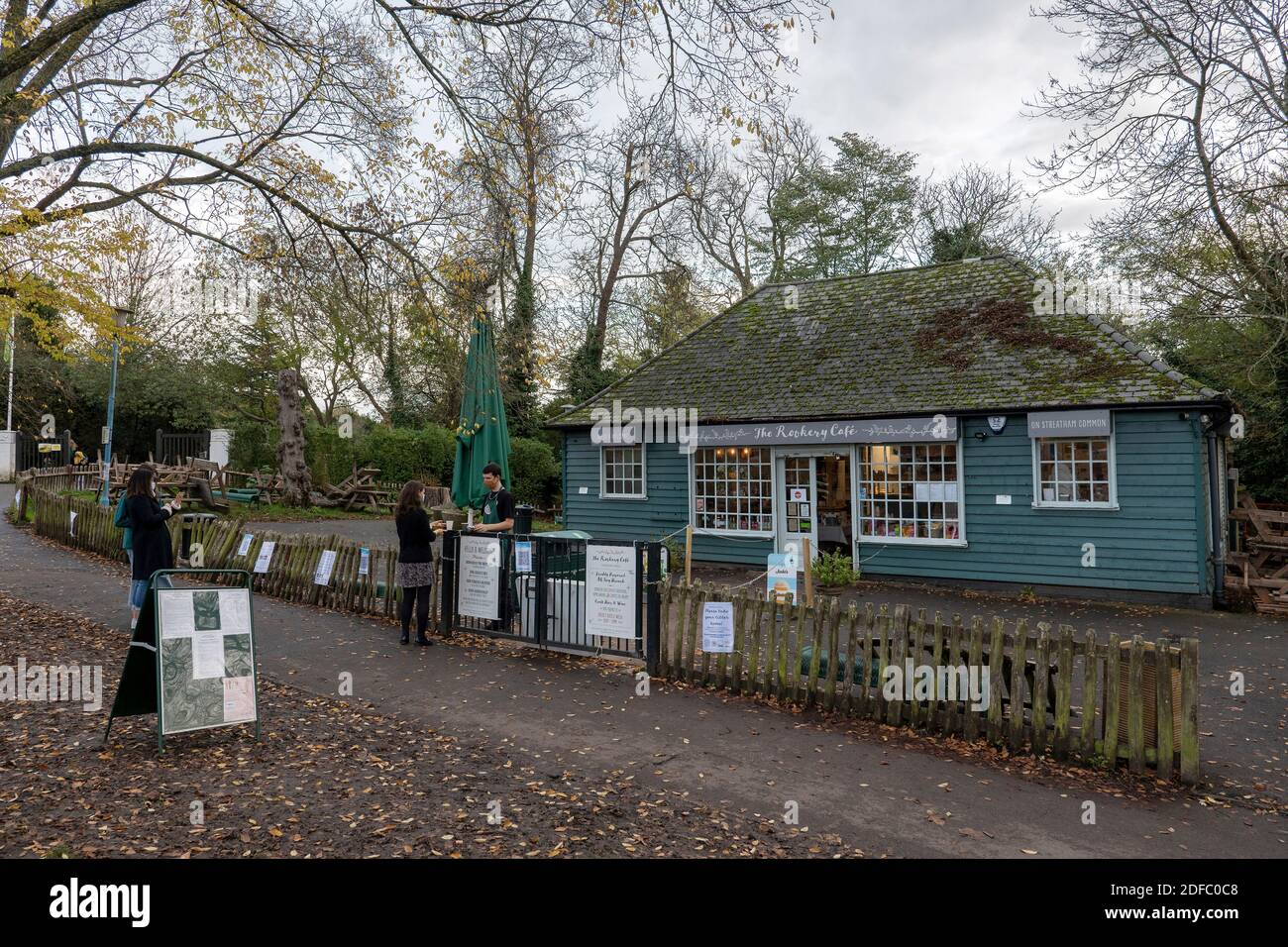 The Rookery Cafe at Streatham Common on the 9th November 2020 in London ...