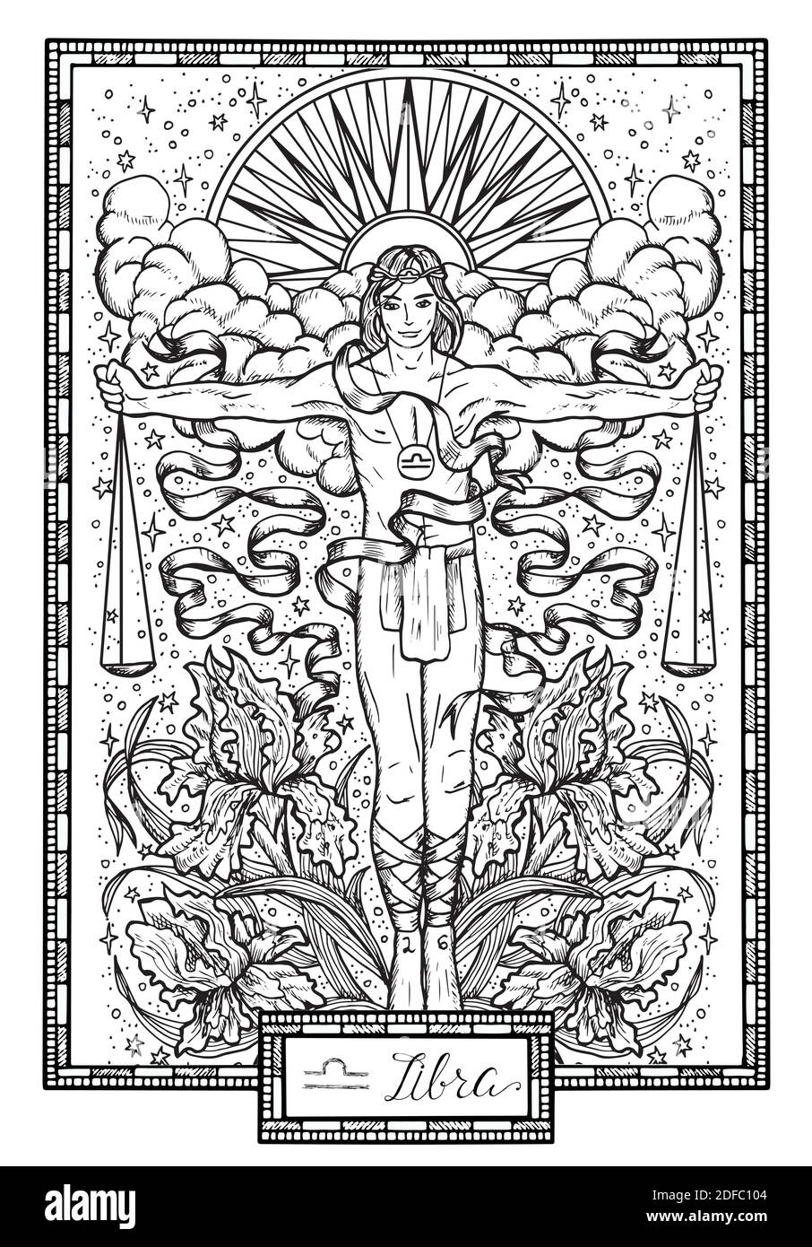 Zodiac sign collection. Hand drawn fantasy graphic vector illustration ...