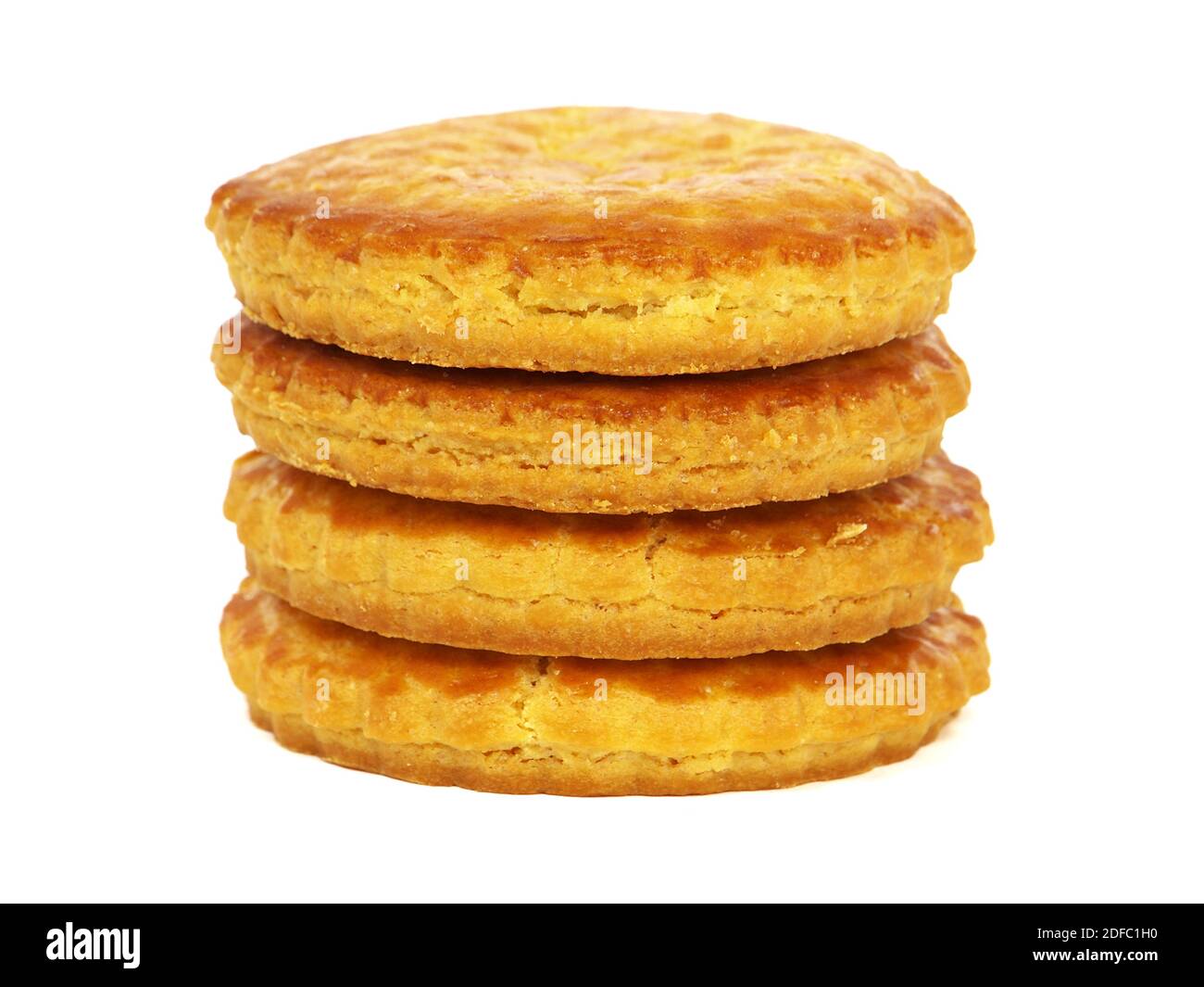 Dutch almond paste cookies isolated on white Stock Photo - Alamy