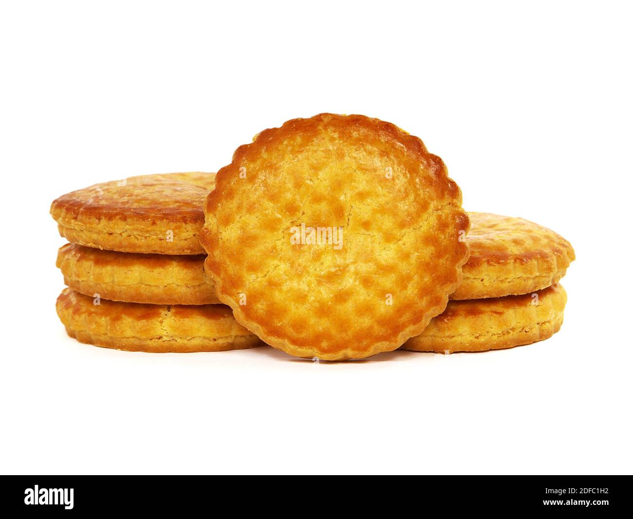 Dutch almond paste cookies isolated on white Stock Photo - Alamy