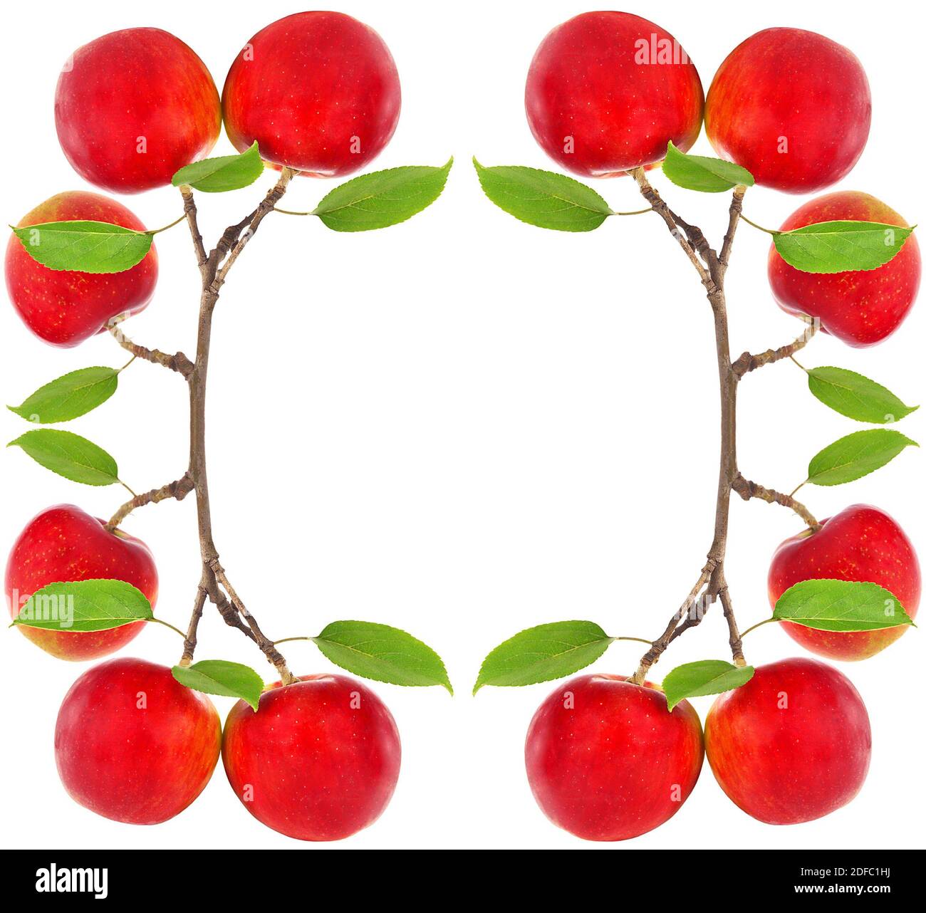 Green red apples blank Cut Out Stock Images & Pictures - Alamy