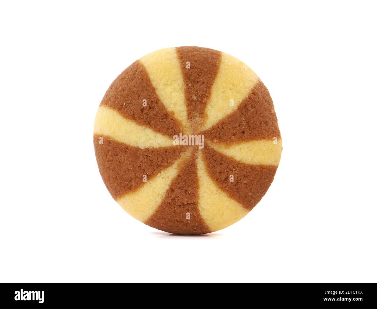 Two tone chocolate chip cookies isolated on white Stock Photo - Alamy