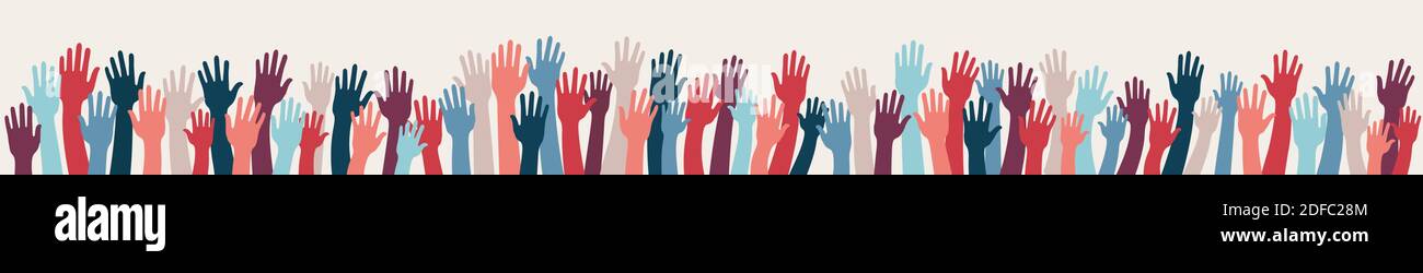 Group united multiracial people Stock Vector Images - Alamy